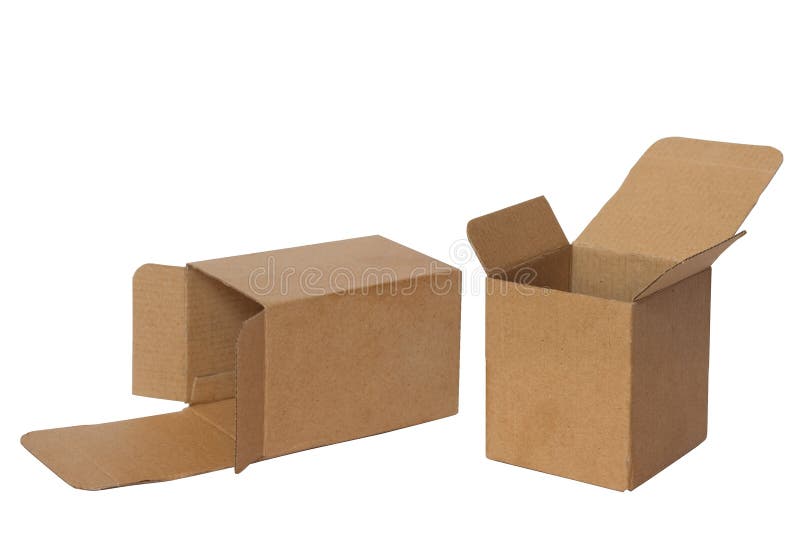 Two open boxes stock photo. Image of send, deliver, open - 20806308