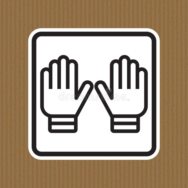 Two Open Hands Icon Sign with Brown Background for Communication and ...