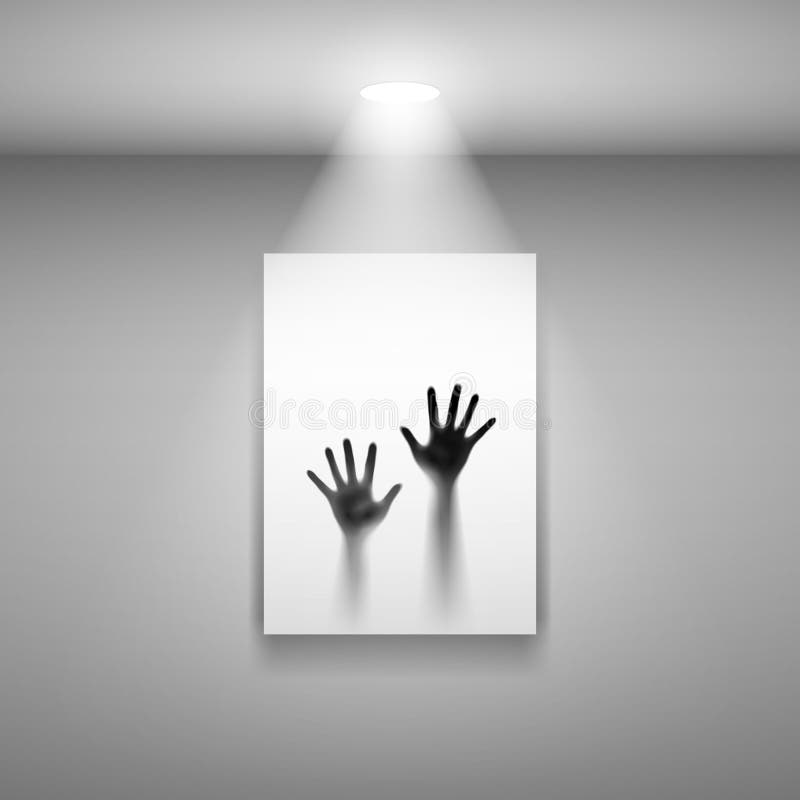 Two open hands on picture stock vector. Illustration of artistic - 29894084