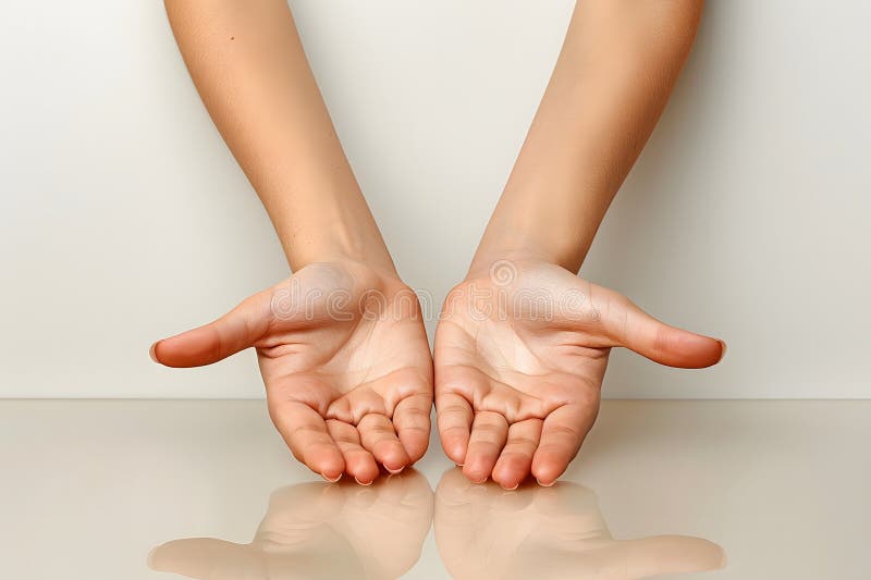 Open Hands Gesture Reflection - Symbol of Giving, Receiving, and ...
