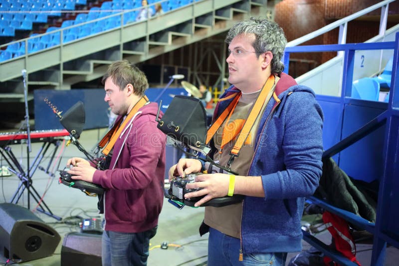 Two Operators camera to editorial image. Image of electronic - 315409595