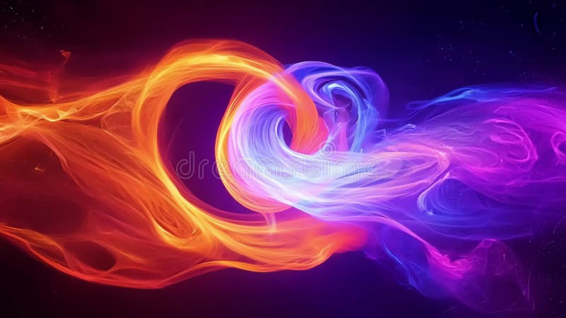 Two Opposing Forces Merge into One Intertwining and Transforming As the ...