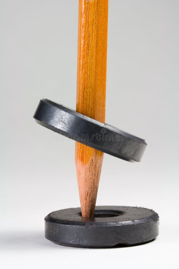 Two Opposing Magnets Levitating Stock Photo - Image of polarity ...