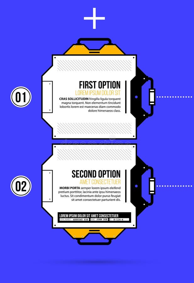 Two Options Vertical Template in Geometric Industrial/techno Style ...