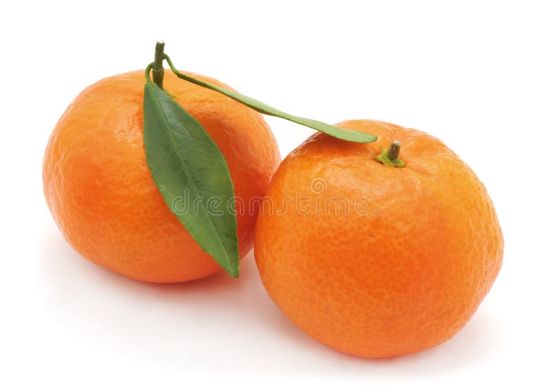 Two orange mandarins. stock image. Image of juicy, childhood - 111197653