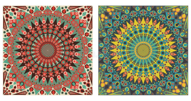 Two ornamental backgrounds stock vector. Illustration of arabesque ...