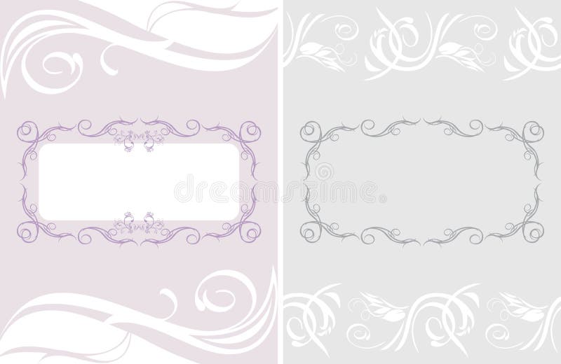 Two Ornamental Frames for a Event Design Stock Vector - Illustration of ...