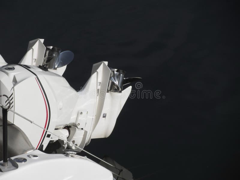 Two Outboard Boat Motors Tuned Up and Trying on the First Run Stock ...