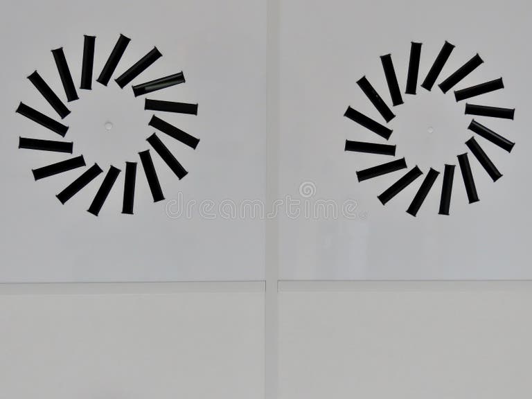 Ventilation Outlets in Ceiling Stock Photo - Image of system, hole ...