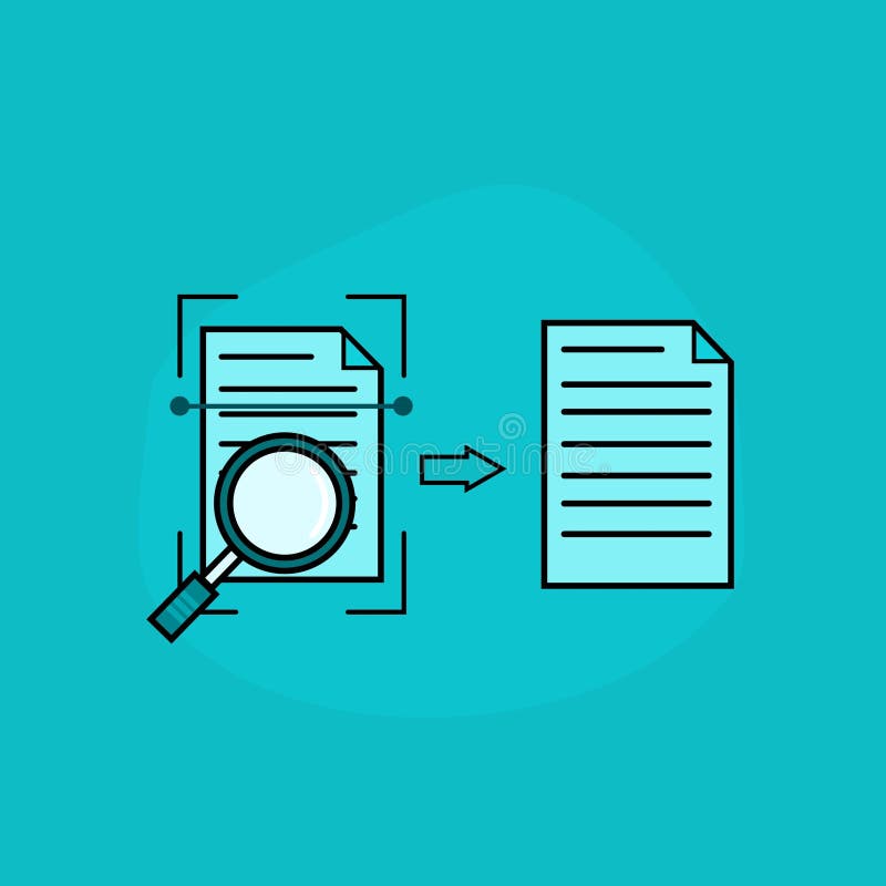 Document Scanning Service Stock Illustrations – 554 Document Scanning ...