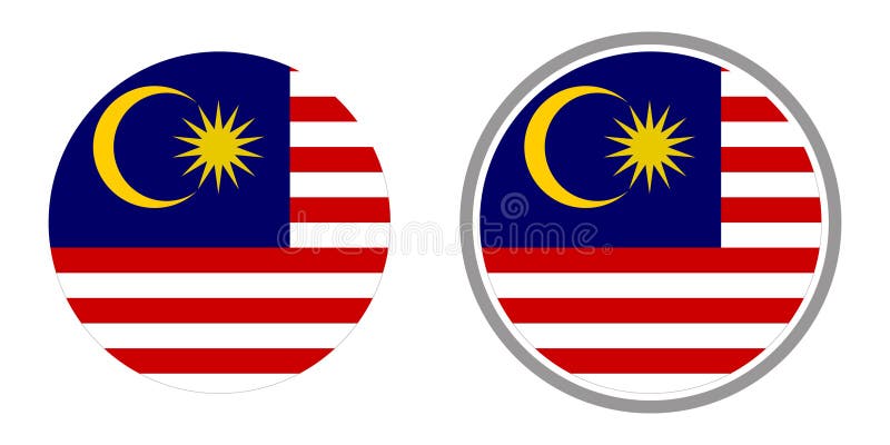 Two Oval Malaysian Flags, Perfect for National Pride Projects. Stock Vector - Illustration of ...