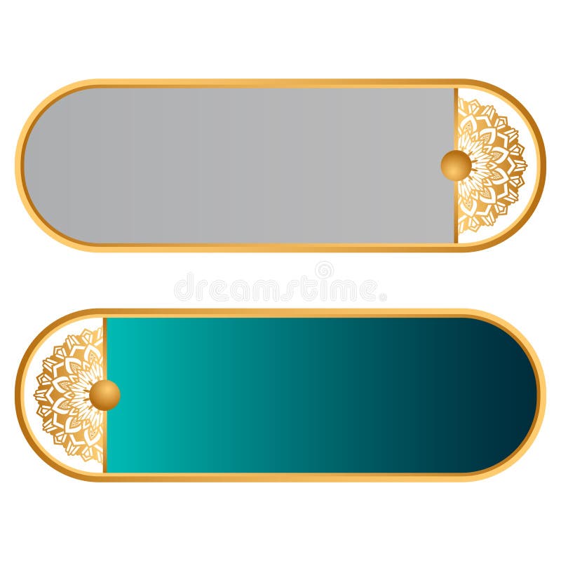 Thailand Retro Frame Banner Pattern Exotic Borders Golden Elegant Text ...