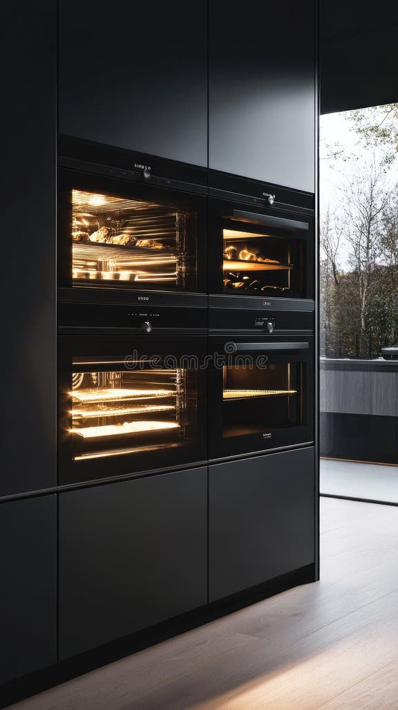 Two Ovens Integrated into the Kitchen Wall, Perfect for Cooking and ...