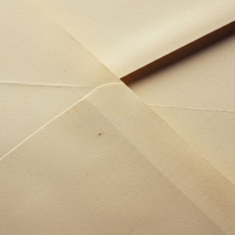 Two Overlapping Beige Envelopes with Visible Flaps are Shown. the ...
