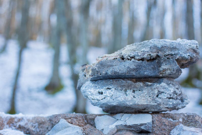 Two Overlapping Contact Stones. Stock Photo - Image of unstable, italy ...