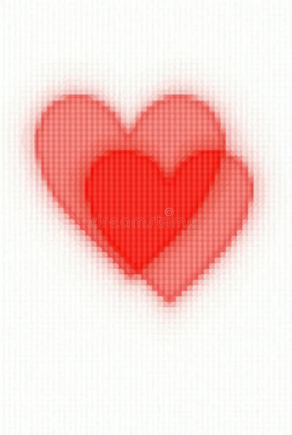Two Overlapping Hearts with Varying Transparency Levels Creating a ...