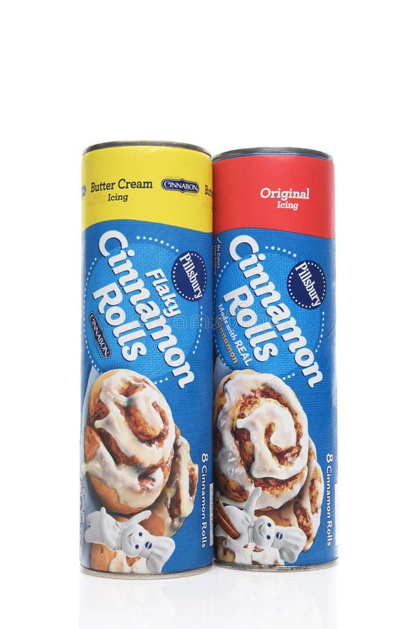 Two Packages of Pillsbury Cinnamon Rolls Editorial Stock Image - Image ...