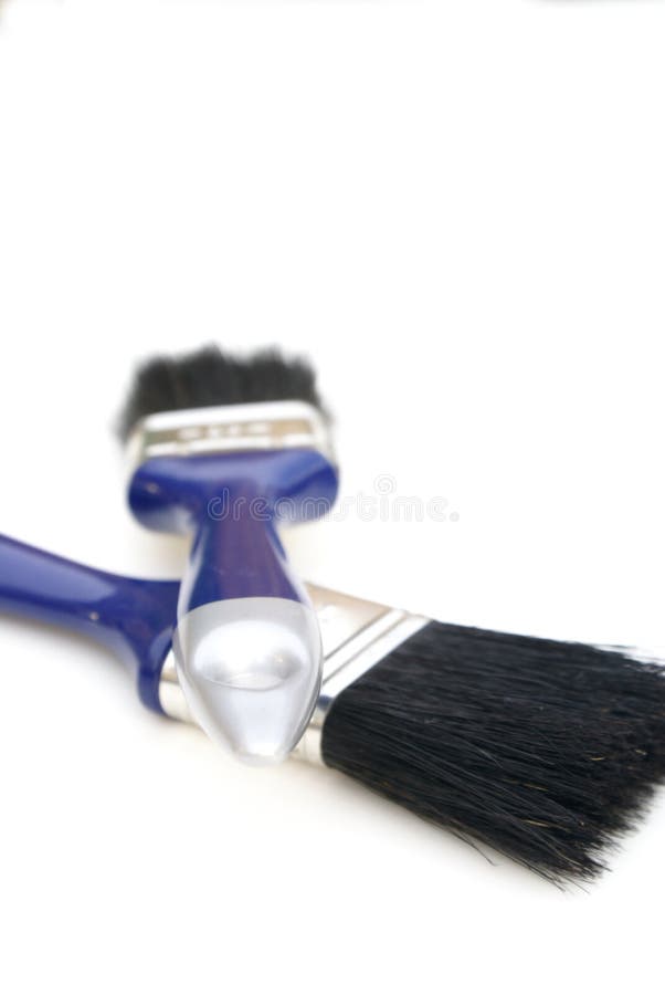 Two paintbrushes. stock image. Image of decorating, painting - 2790149