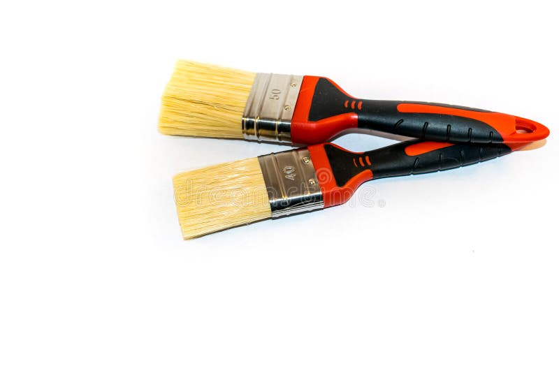 Two paint brushes stock image. Image of object, concept - 87475899