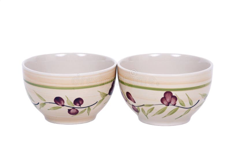 Two painted bowls stock photo. Image of decoration, dinner - 76257022