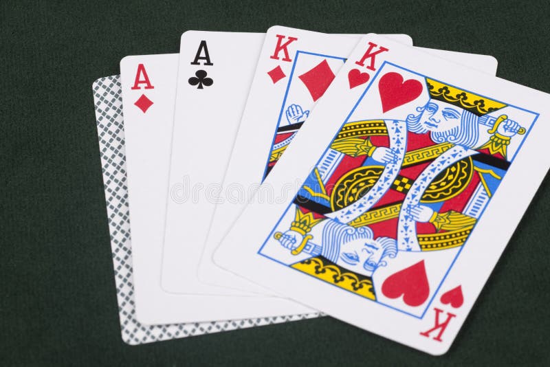 Two Pair Poker Hand stock photo. Image of studio, playing - 8664560