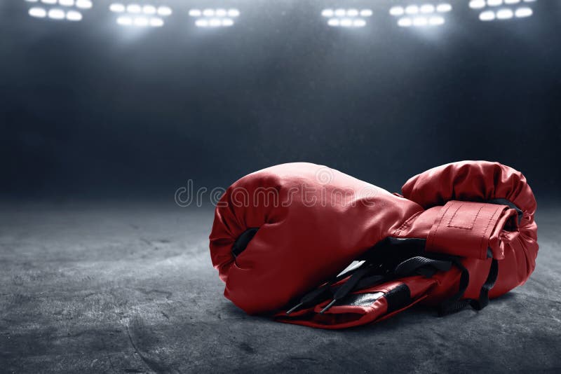 Two pair red boxing gloves stock photo. Image of fist - 142282756