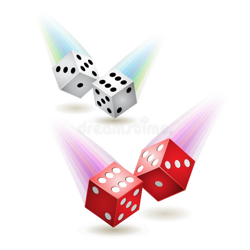 Pairs of dice stock vector. Illustration of pair, gaming - 8984310
