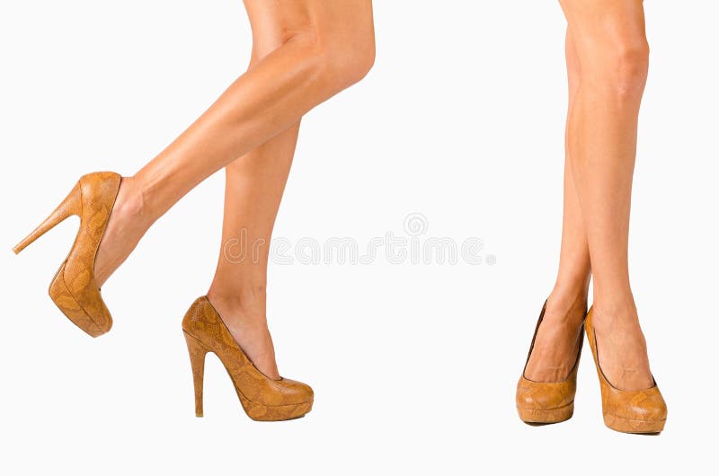 Two pairs of female legs stock image. Image of elegance - 36962777