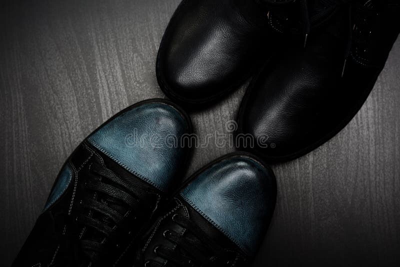 Two pairs of shoes stock image. Image of pairs, couple - 90089089