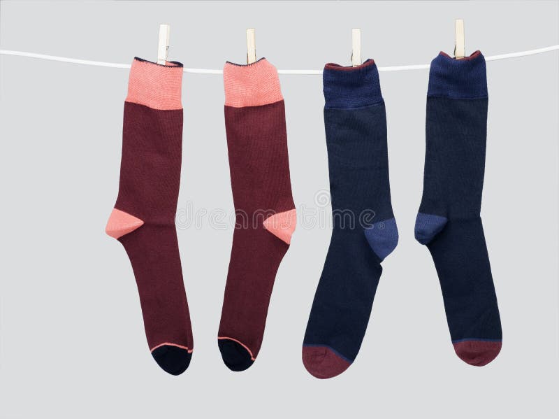 Two pairs of socks stock photo. Image of white, product - 16214754