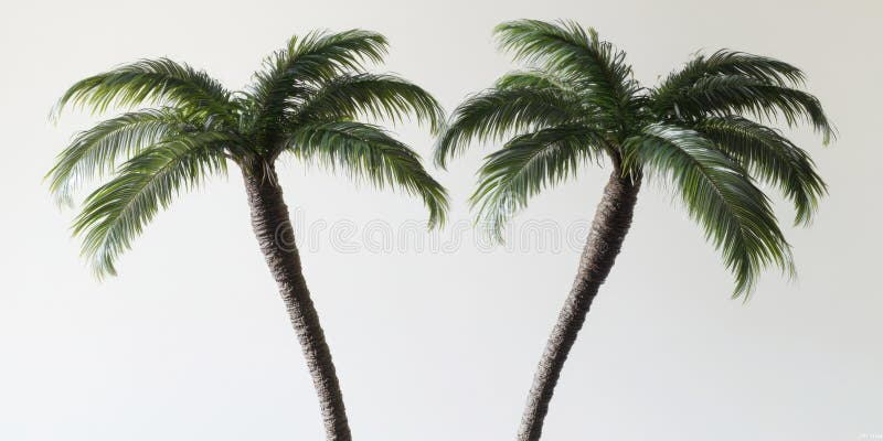Two Palm Trees Standing Together Landscape Stock Photos - Free ...