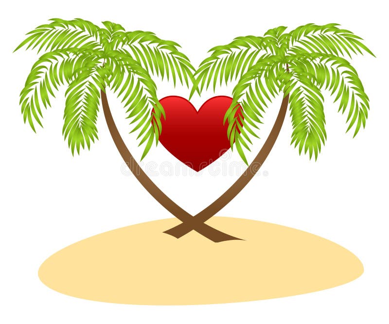 Love Tree with Heart Leaves Stock Vector - Illustration of happiness ...