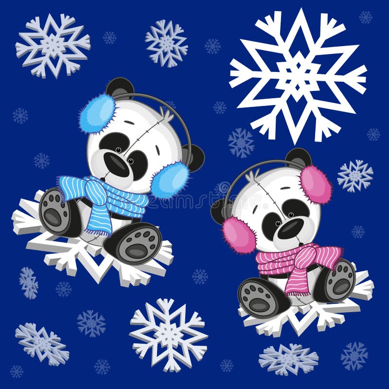 Two Pandas stock vector. Illustration of glass, white - 46924343