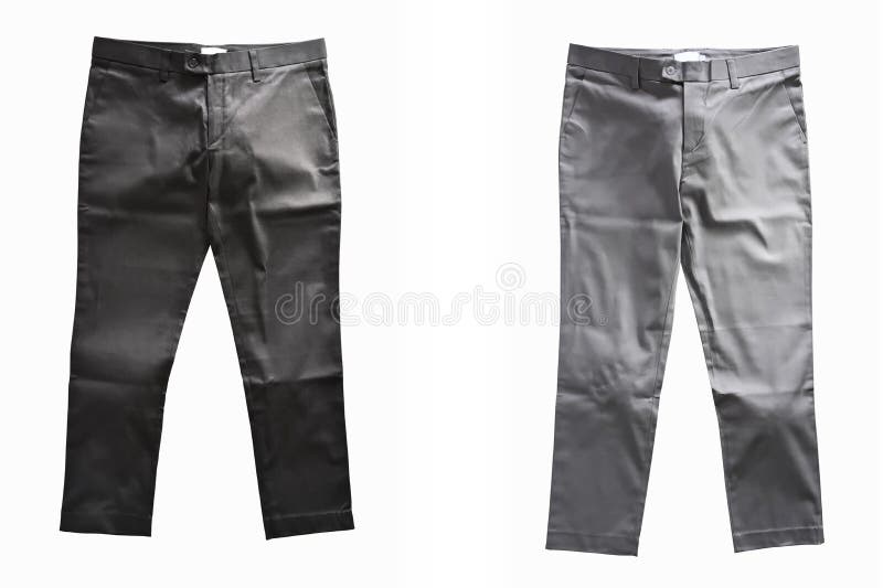 Two Pants on Isolation with White Background Stock Image - Image of ...