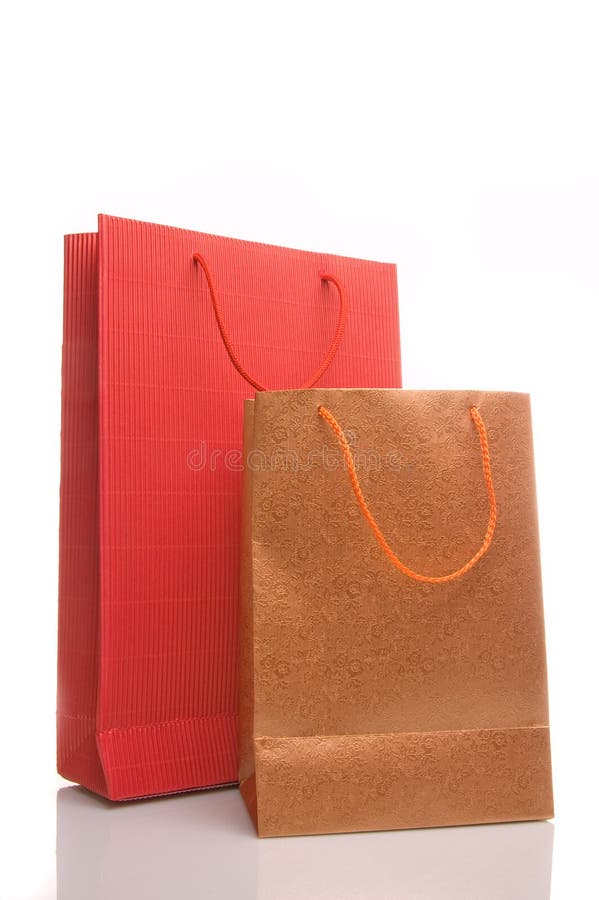 Two paper bags stock image. Image of market, paperbag - 9110339