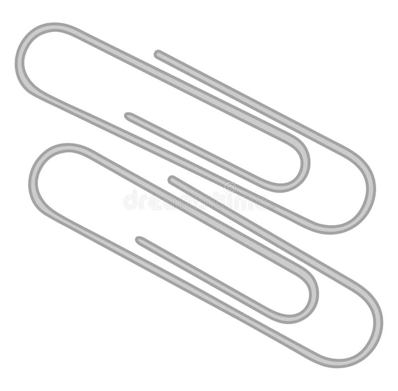 Two Paper Clips Stock Illustrations – 169 Two Paper Clips Stock ...