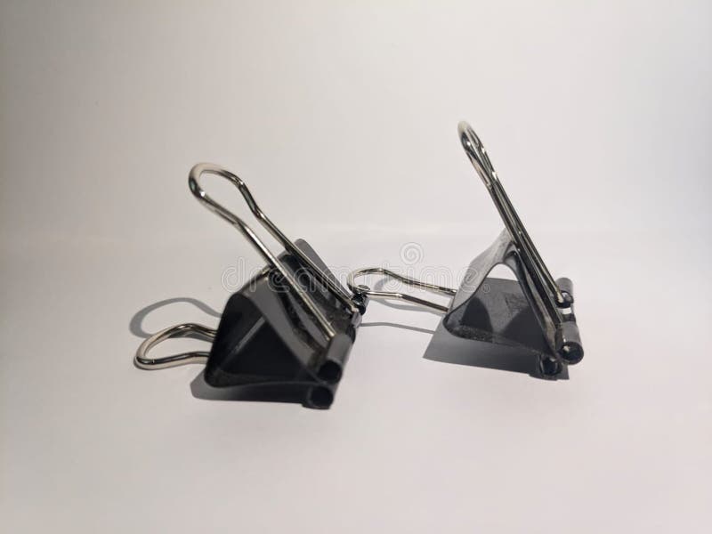 Two Paper Clips for Office Use Stock Photo - Image of tools, stationery ...
