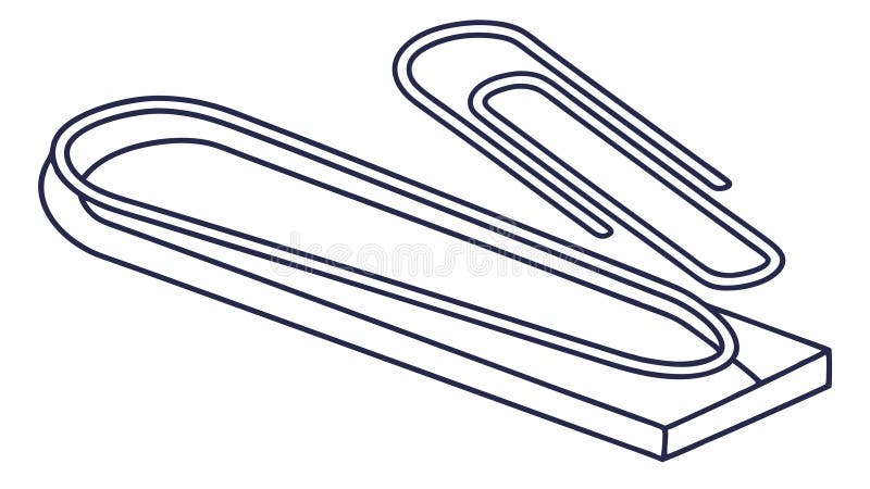 Two Paper Clips, Symbolizing Office, Organization, and Connectivity ...