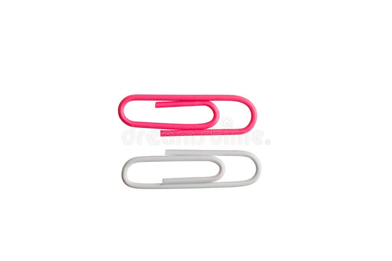 Two paper clips stock photo. Image of isolated, design - 122878882