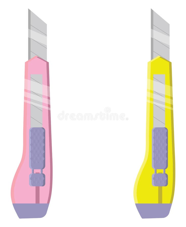 Two paper cutters, icon stock vector. Illustration of steel - 261373783