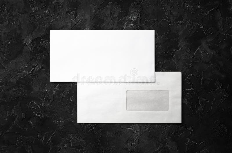 Two paper envelopes stock photo. Image of flat, identity - 242551372