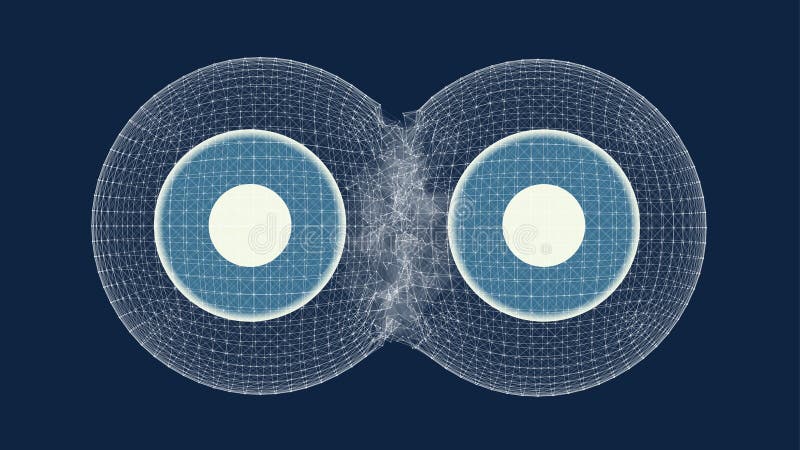 Two particles collision stock vector. Illustration of glow - 87304444