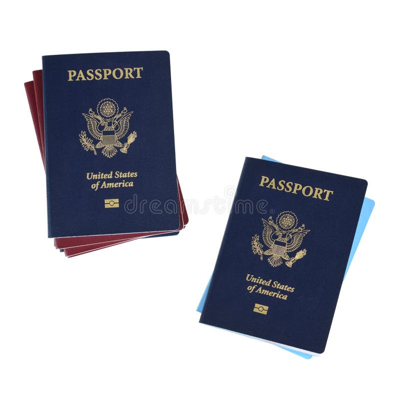 Two passport stacks stock image. Image of official, foreign - 30409631