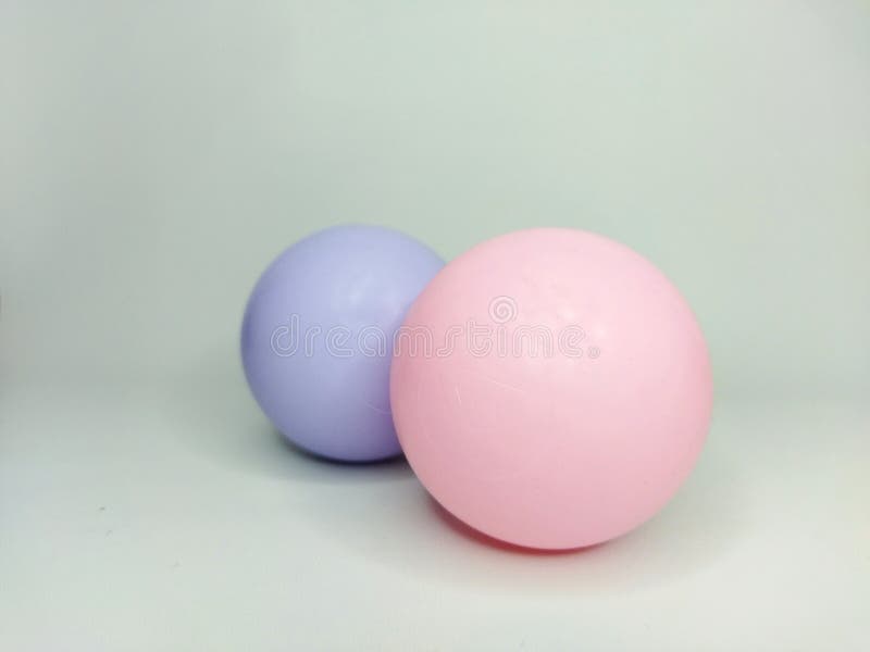 Two Pastel Colored Balls White Background Stock Photos - Free & Royalty ...