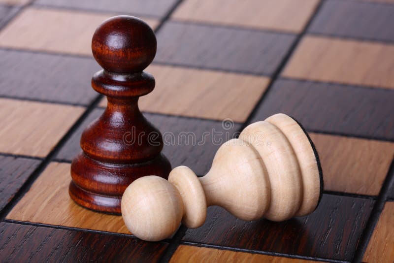 Two pawns stock image. Image of intelligence, leisure - 17043201