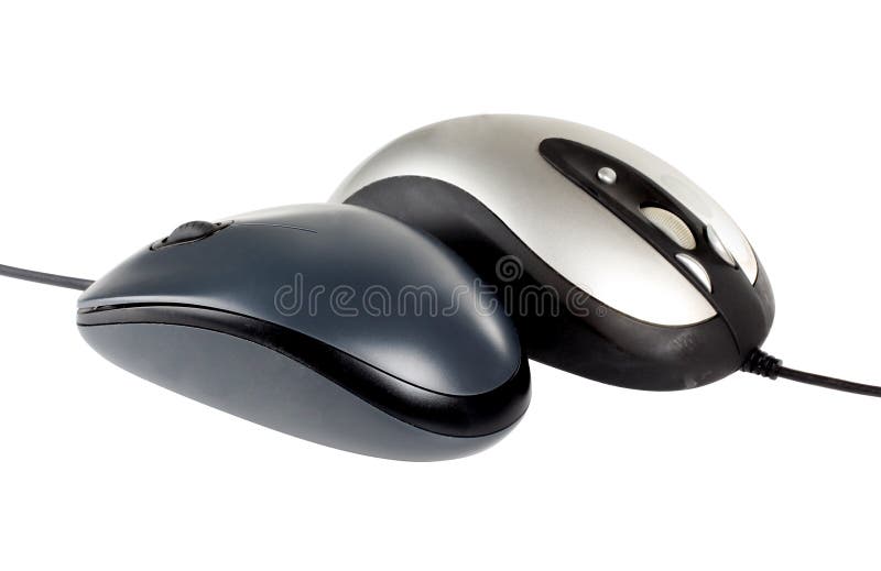 Two pc mouse stock photo. Image of office, cord, mouse - 23196418