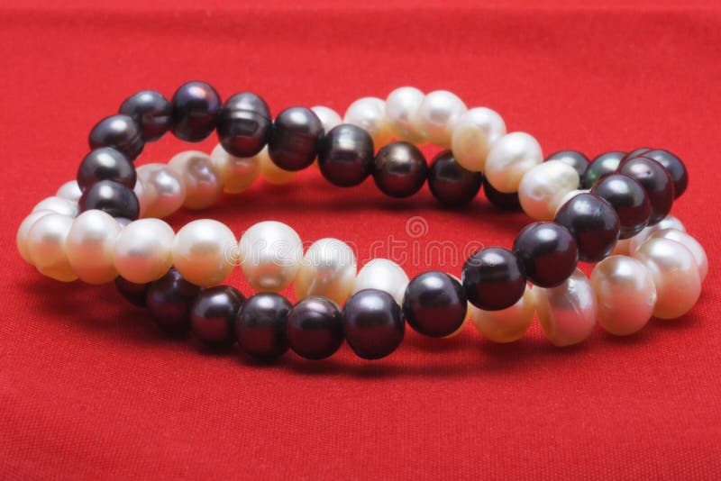 Two pearl bracelets stock image. Image of pearl, sphere - 8301855