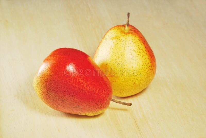 Two pears stock illustration. Illustration of juicy, ripe - 13221299