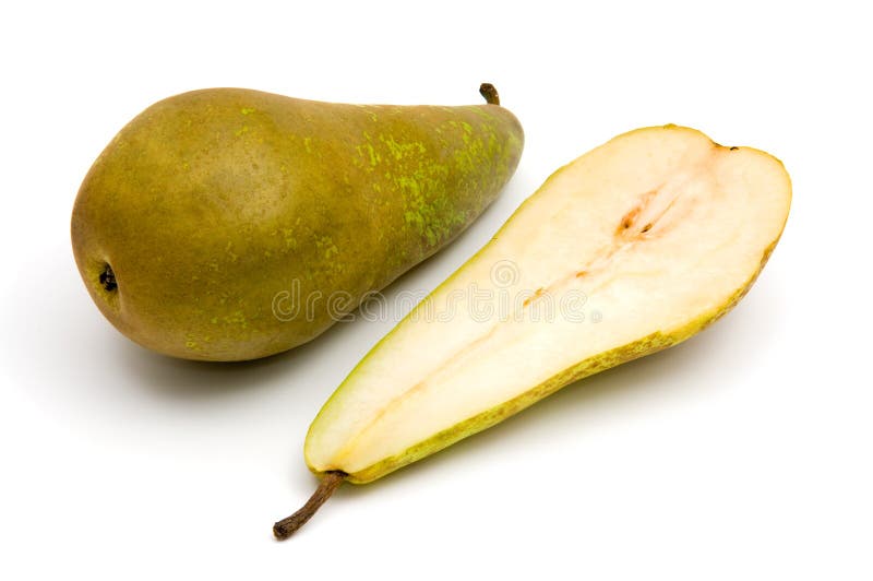 Two pears stock photo. Image of green, food, group, isolated - 7440784