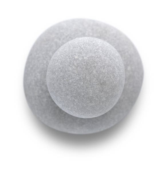 Two Pebbles on White Background Stock Photo - Image of pebble, mineral ...